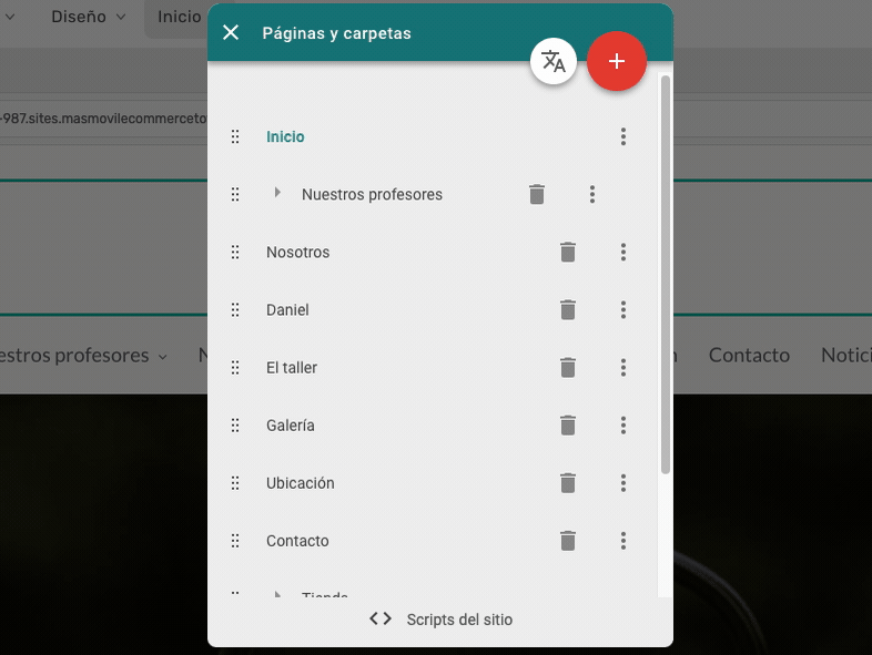 Cómo añadir páginas a tu sitio – BaseKit Soporte